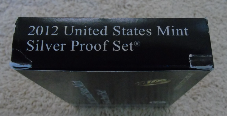 2012 Silver Proof Set United States U.S. Mint Box & Certificate of ...