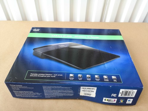 Cisco Router E1200 Linksys Wireless-N 2.4Ghz 4-Port 300Mbps 802.11N ...