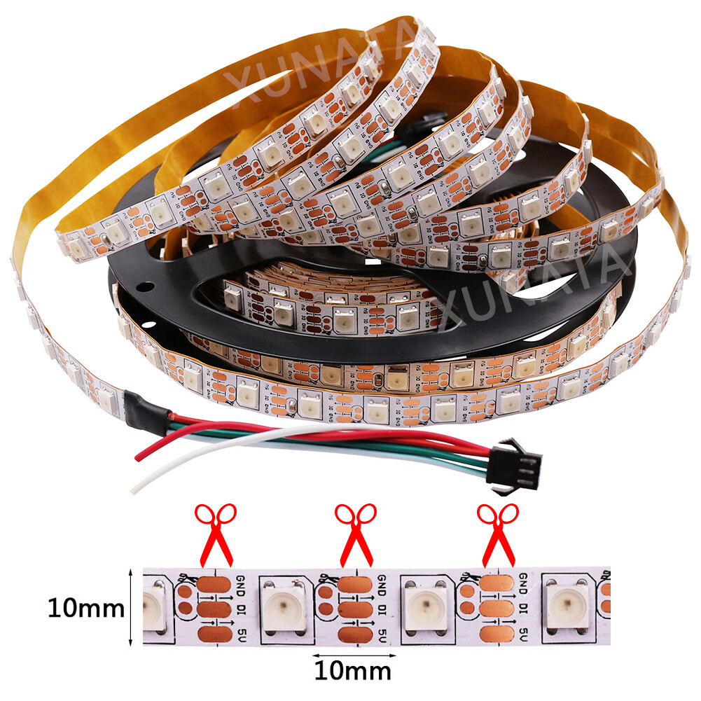 5V WS2812B 5050 RGB LED Stripe Streifen Leiste Licht SMD Adressierbar ...