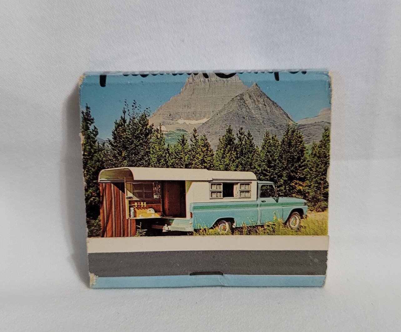 Vintage Pullman Camper Sliding Canopy Top Matchbook Downey CA ...