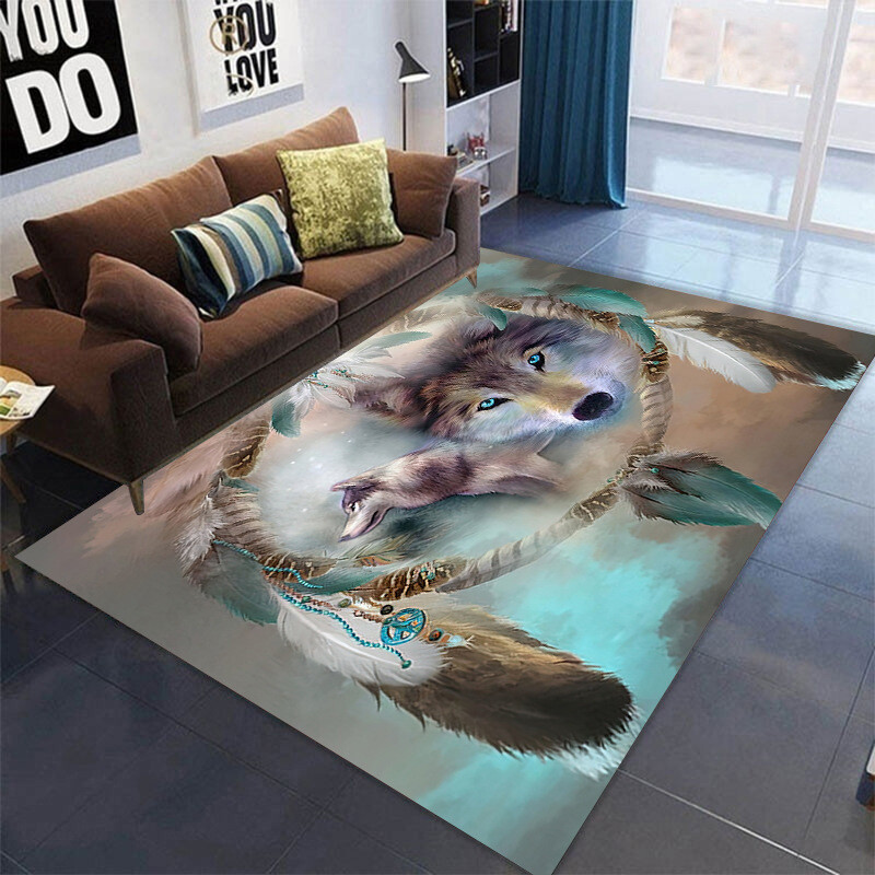 Wolf Print Area Rugs | Bryont Blog