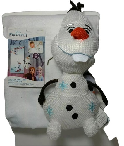 Disney Frozen II Olaf Bath Towel & Scrubby Set White | eBay