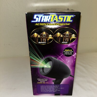 StarTastic Holiday Laser Light Projector Show Star Projector Christmas ...