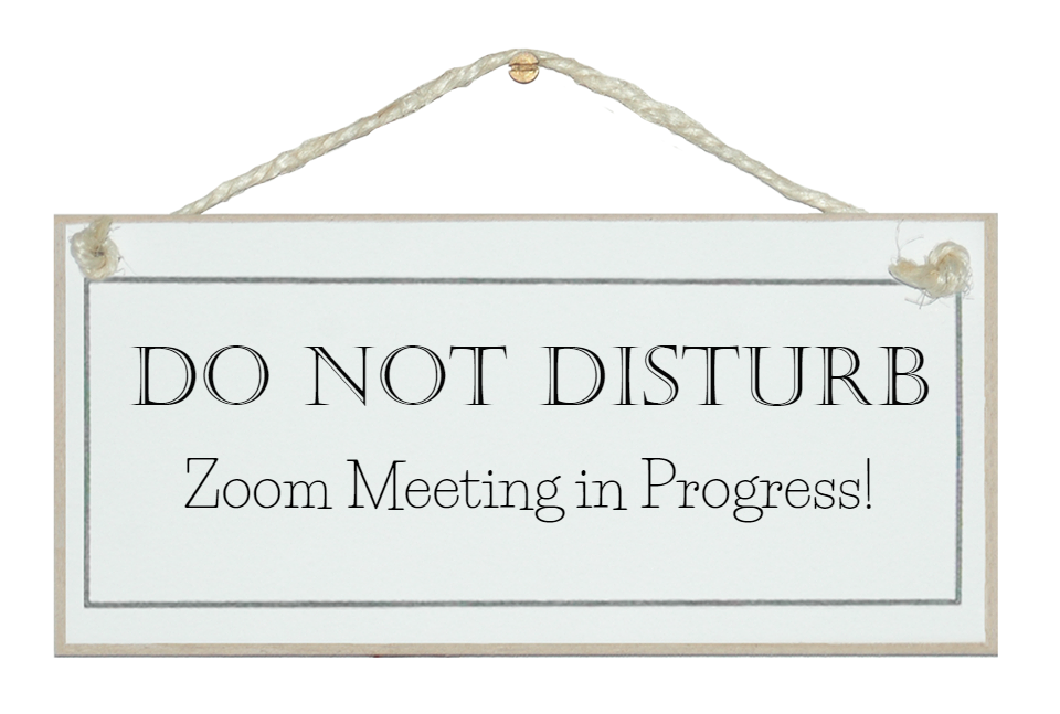 Meeting In Progress Do Not Disturb Sjabloon Vergadering In Uitvoering