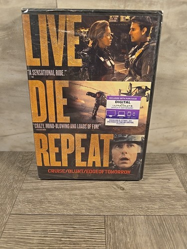 SEALED / NEW - LIVE DIE REPEAT: EDGE OF TOMORROW - DVD 883929386772| eBay