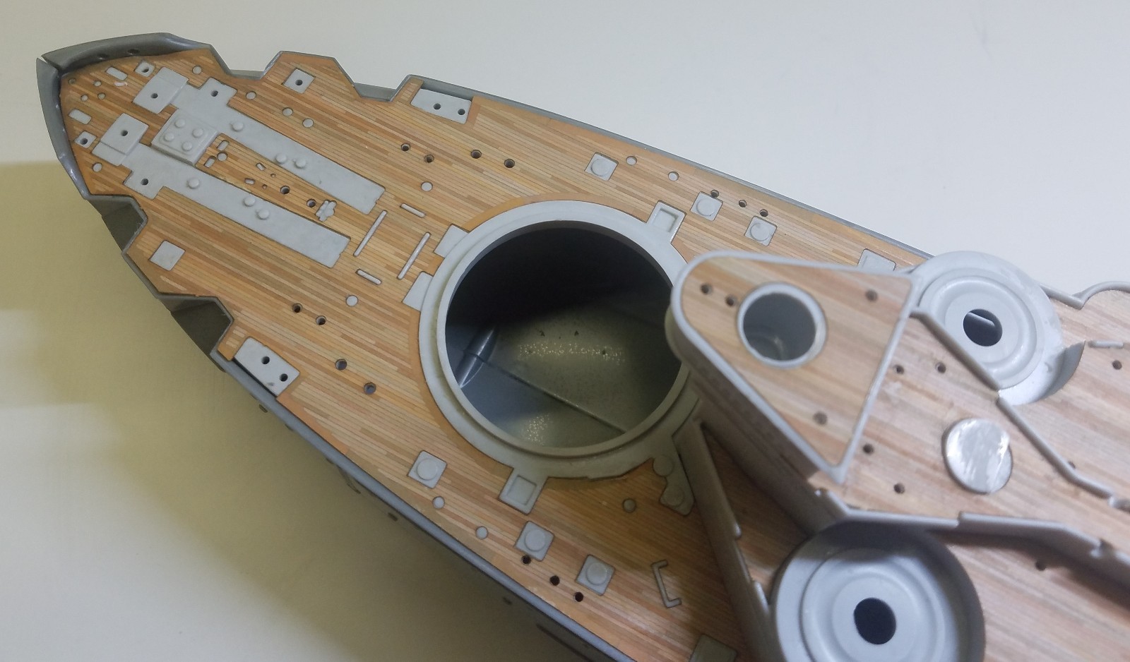 Wood Deck for 1/225 USS Oregon (fits Glencoe/ITC kits) by Scaledecks ...