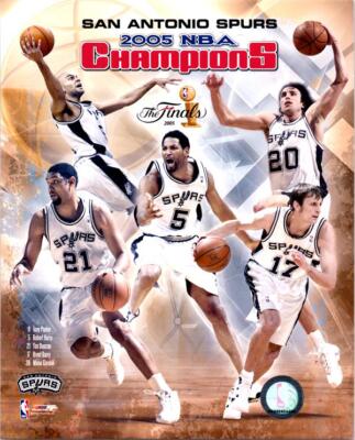 San Antonio Spurs 2005 NBA Champions Duncan Parker 8x10 Photo PhotoFile ...