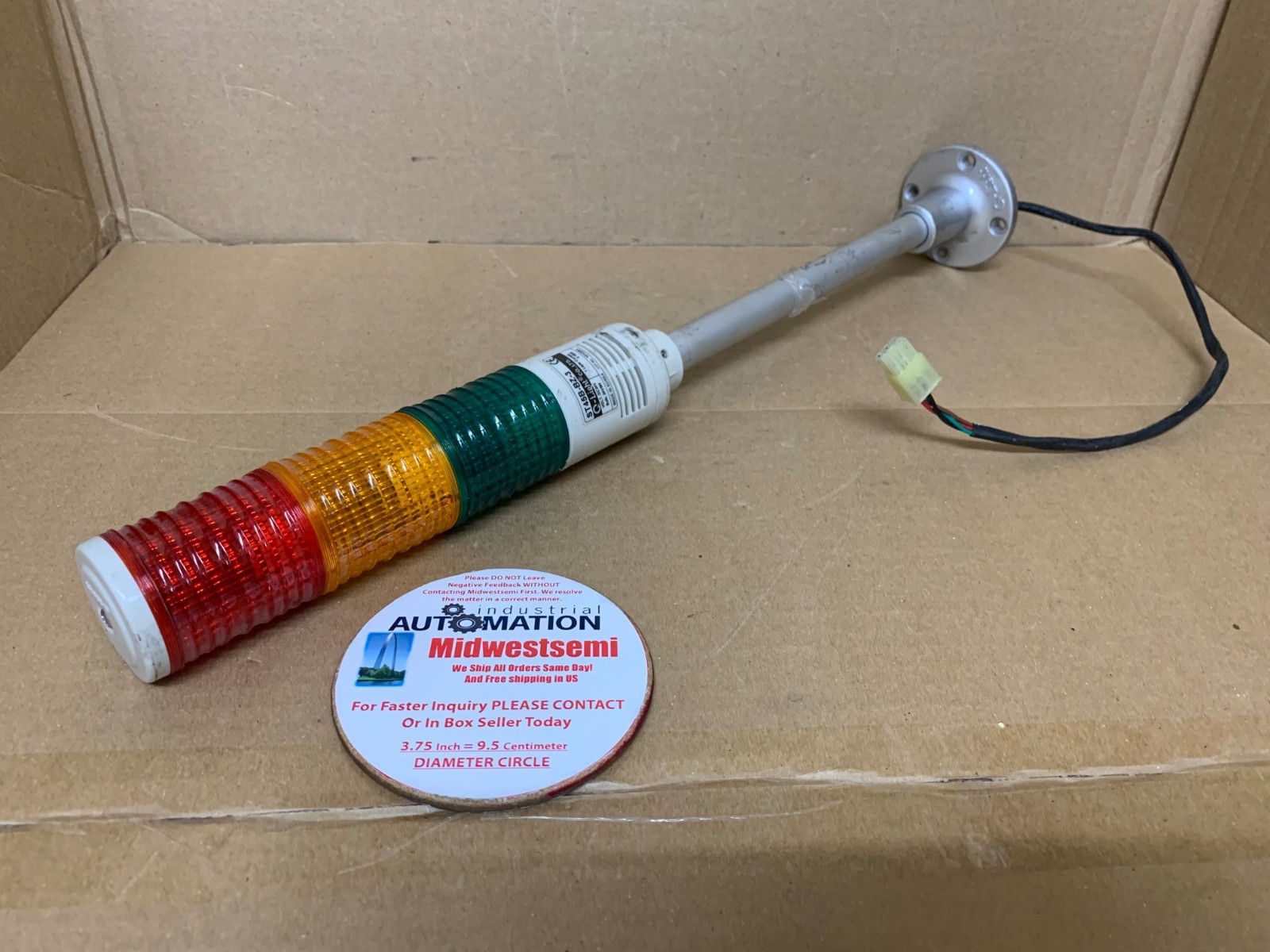 Q-LIGHT ST45B-BZ-3 TOWER TRI-COLOR LAMP 0.185A DC24V BULB 24V5W RED ...