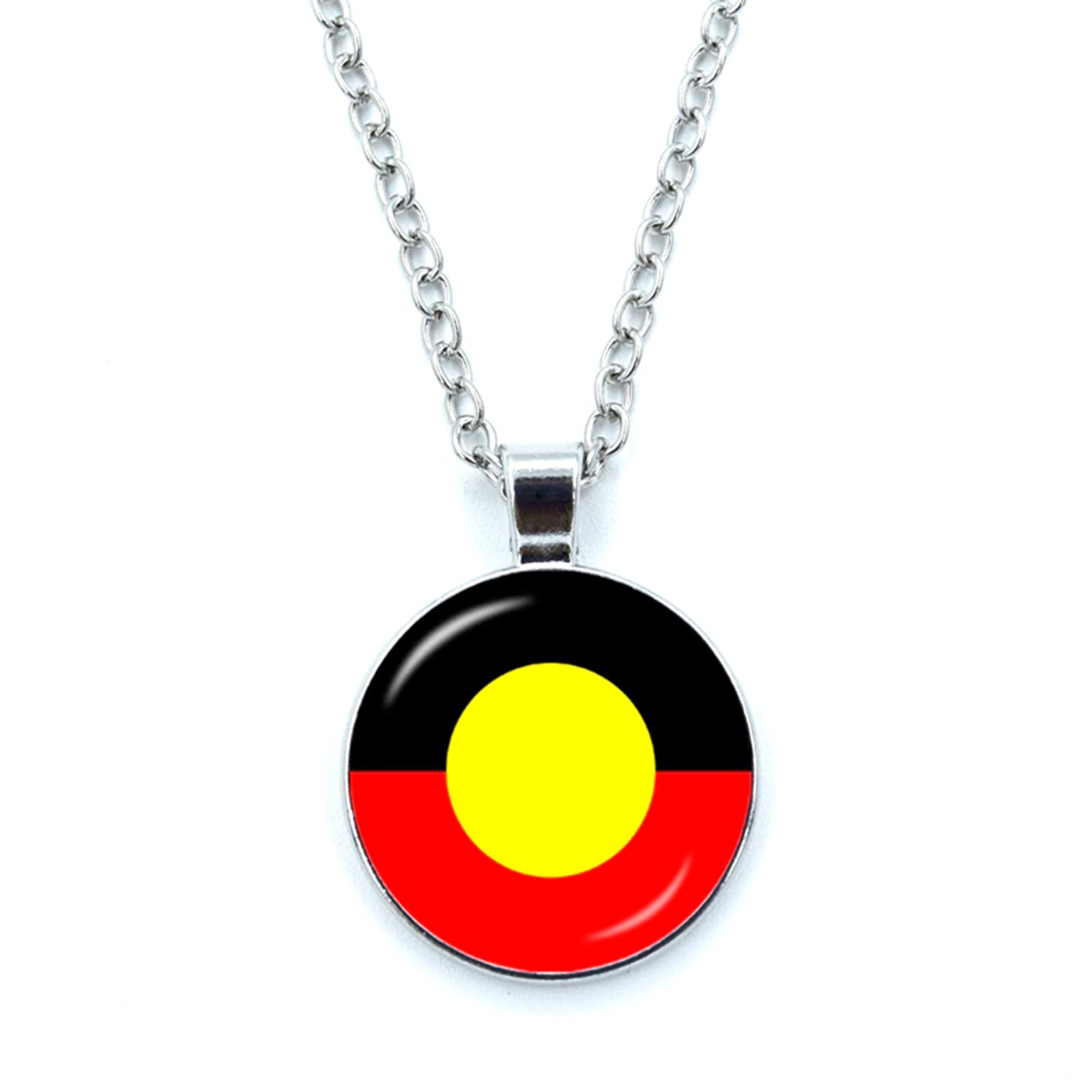 Aboriginal Flag Necklace Pendant Jewelry - 3cm | eBay Australia