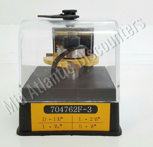 Sommerfeld 3-Wing Slot Cutter 704762F-3 Router Bit, 1/2" Shank, 3/16 ...