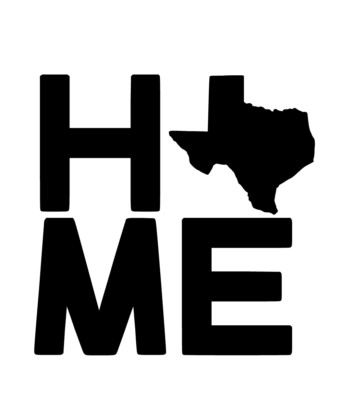 Texas State HOME 5”x5" White Auto Decal Funny Sticker | eBay