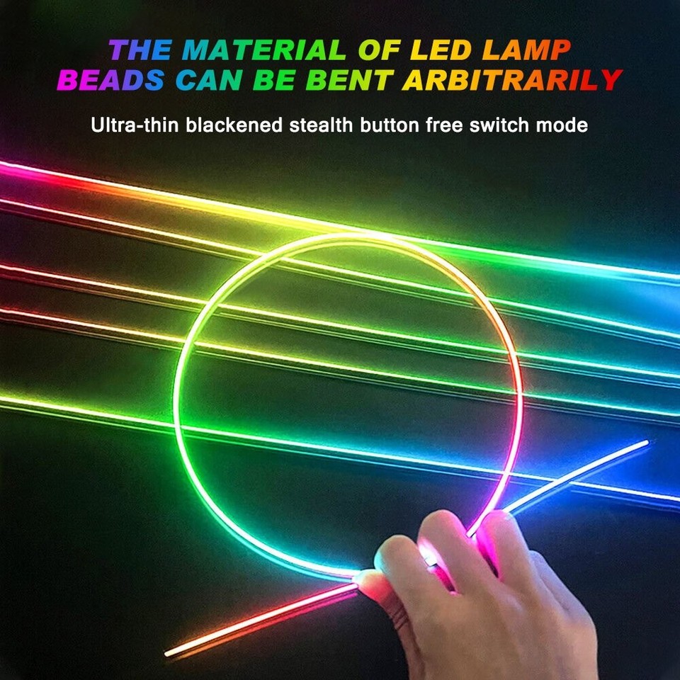 RGB Symphony Car Atmosphere Interior LED Acrylic Guide Optic Fiber ...