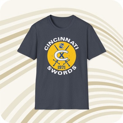 Cincinnati Swords 1971 AHL Classic Cut Hockey Club T-Shirt | eBay