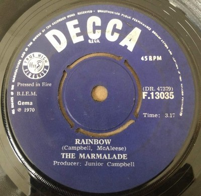 The Marmalade - Rainbow The Ballad Of Cherry Flavar [Vinile 7 pollici ...