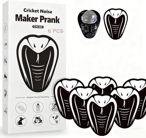 Cricket Sound Prank Toy - 7 Realistic Noises for Office and Home Fun (6 ...