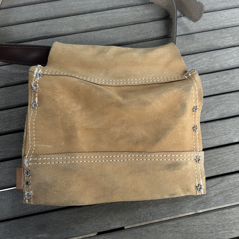 Rooster Tough by Tradition Suede Leather Nail and Tool Bag and Belt | eBay