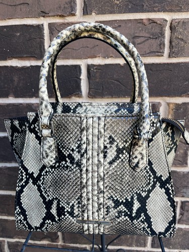 NWT $365 Brahmin Mini Priscilla Leather Caviar Felix Satchel python ...