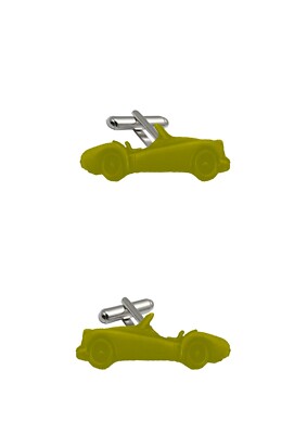 ref268 Tri TR2 Roadster CAR SHINEY GOLD CHROME Cufflinks Wedding ...