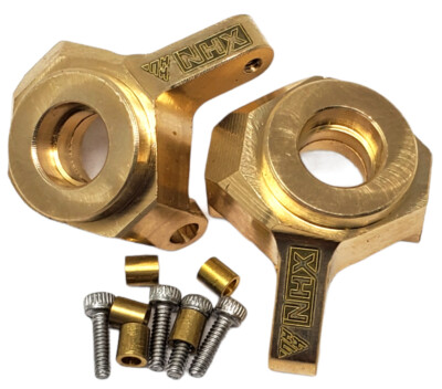 NEW NHX RC Brass Front Steering Knuckle / Steering blocks Axial SCX24 ...