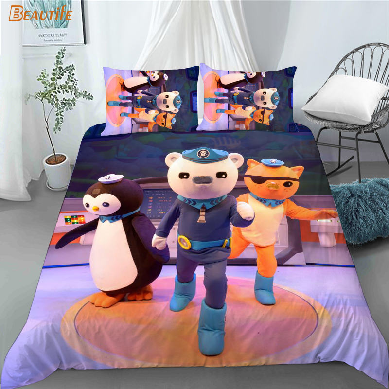 Kids Octonauts 3D Duvet Cover Pillowcases Single Double King Bedding ...