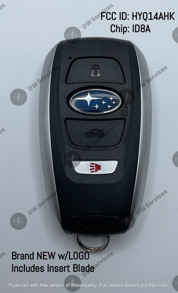 NEW! Subaru 2017-2023 4-button Proximity remote SMART key HYQ14AHK 433 ...
