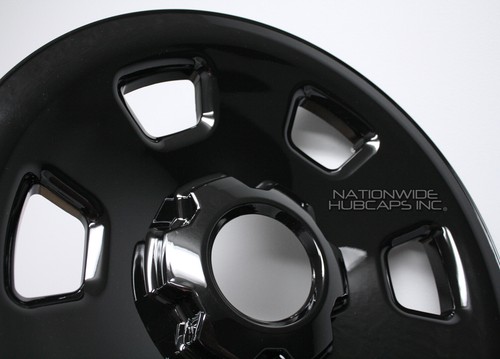 4 Black 2021 2022 Chevy Colorado WT 17" Wheel Skins Hub Caps Steel Rim ...