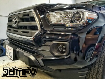 DARK SMOKED Fog Light Precut Overlays Tint Wrap JDM (2018 Tacoma ...
