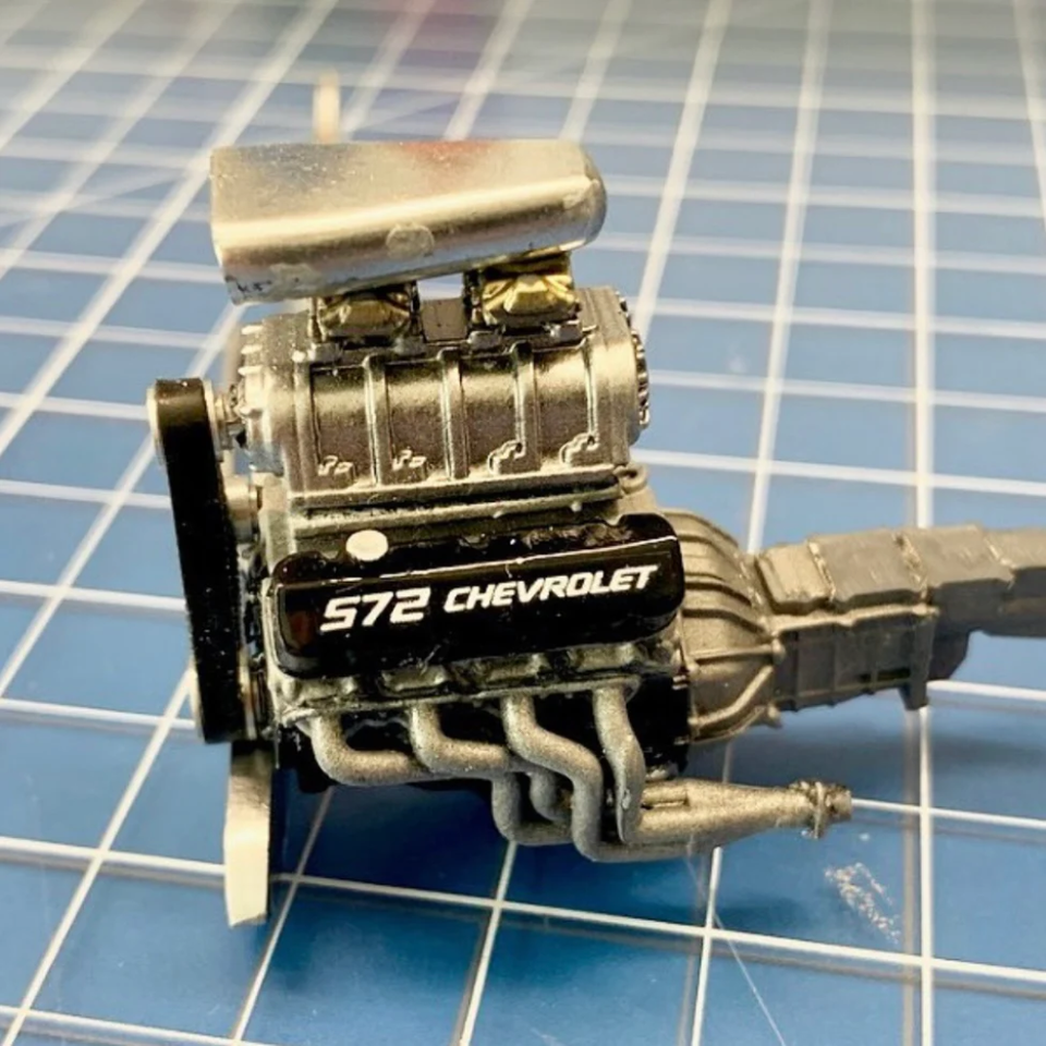 Set of Chevy 572 Decals for Engine Covers 1/24 1/25 | eBay