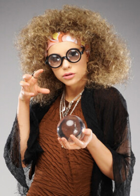 Sybill Trelawney Style Divination Fancy DressTeacher Kit & Wig ASSORTED ...