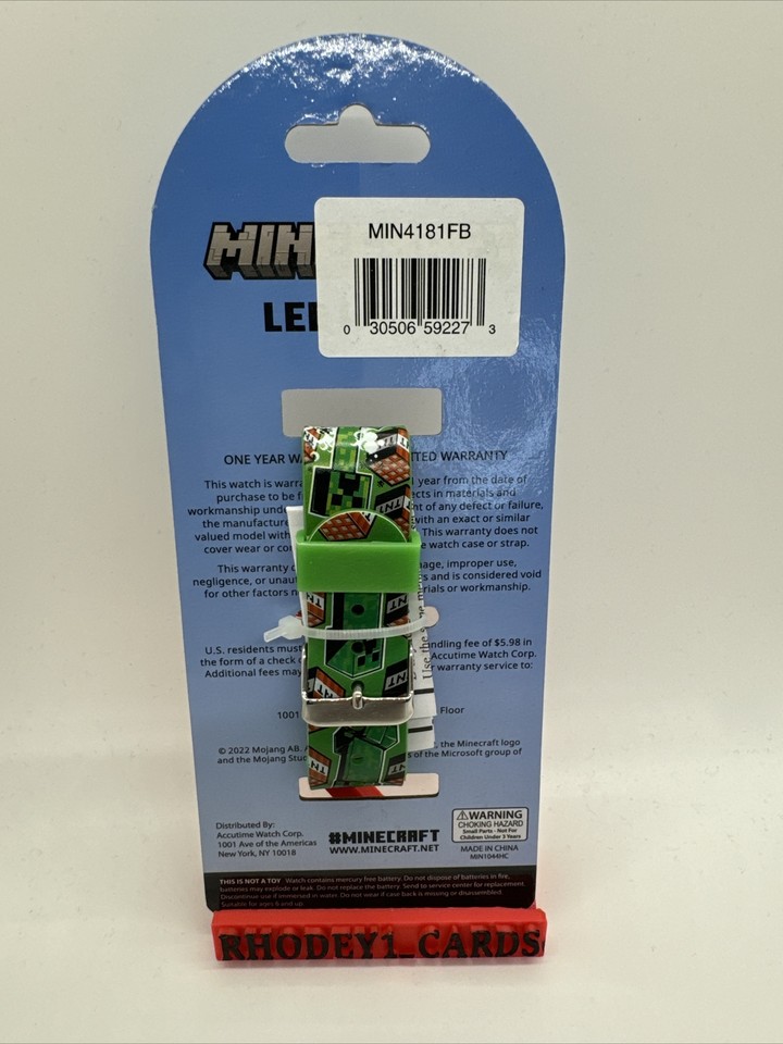 Minecraft LED Watch Mojang Studios Ages 6+ by Accutime Watch NEW! | eBay