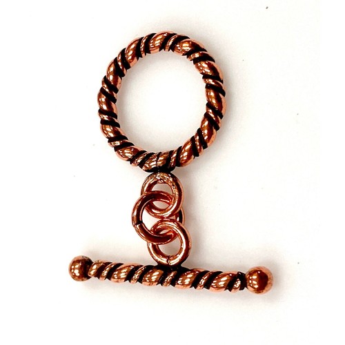 5 Pcs Copper Clasp, Genuine Handmade Antique Looking Copper Toggle ...