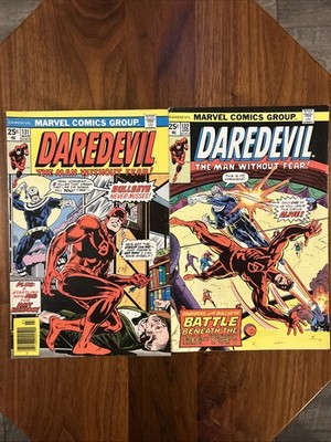 Daredevil #131 & #132 1st And 2nd Appearance Of Bullseye Marvel Comics ...
