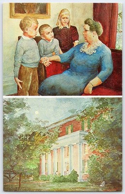 Vintage 'The Story Teller' & 'Night Light' Postcard by Dexter Press ...
