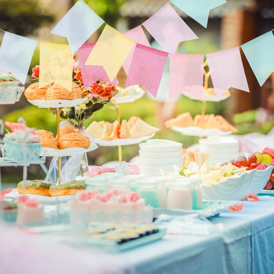 2pcs Wedding Party Banners Festival Banner Decorations Birthday Hanging ...