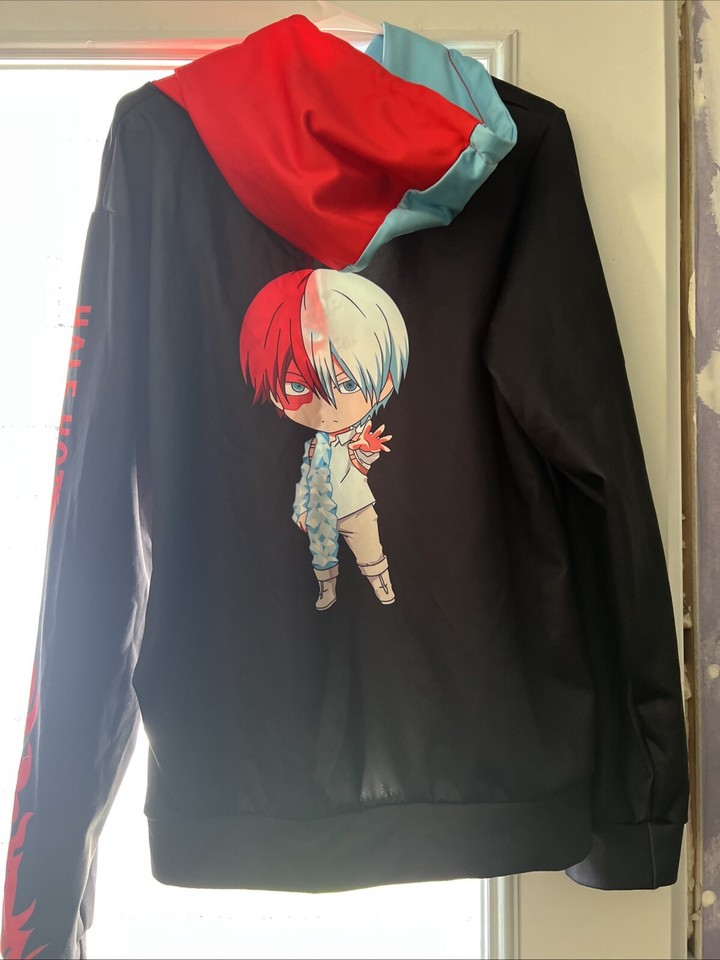 Anime Hoodie Pullover Shoto Todoroki Sweatshirt Hooded Coat ANIME | eBay