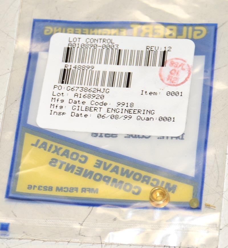 (100) Gilbert Engineering Microwave RF GPO Pin SHD Solder Smooth Bore ...