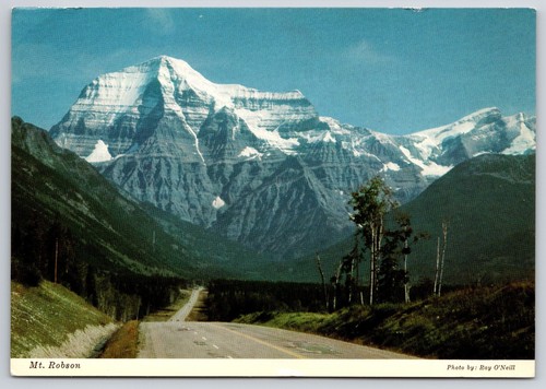 Mount Robson Highway View British Columbia Canada Postcard 6x4 UNP | eBay