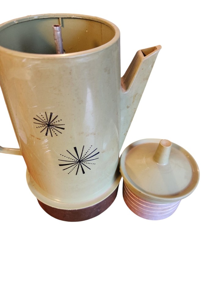 Vintage Regal Poly Perk Percolator Atomic Starburst Green 4-8 Cup | eBay