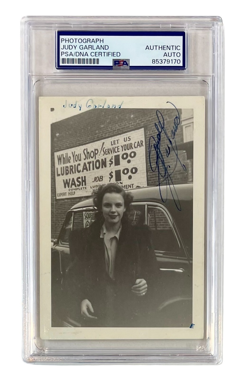 JUDY GARLAND Autograph Signed 3 x 5 PHOTO Wizard of OZ PSA/DNA ...