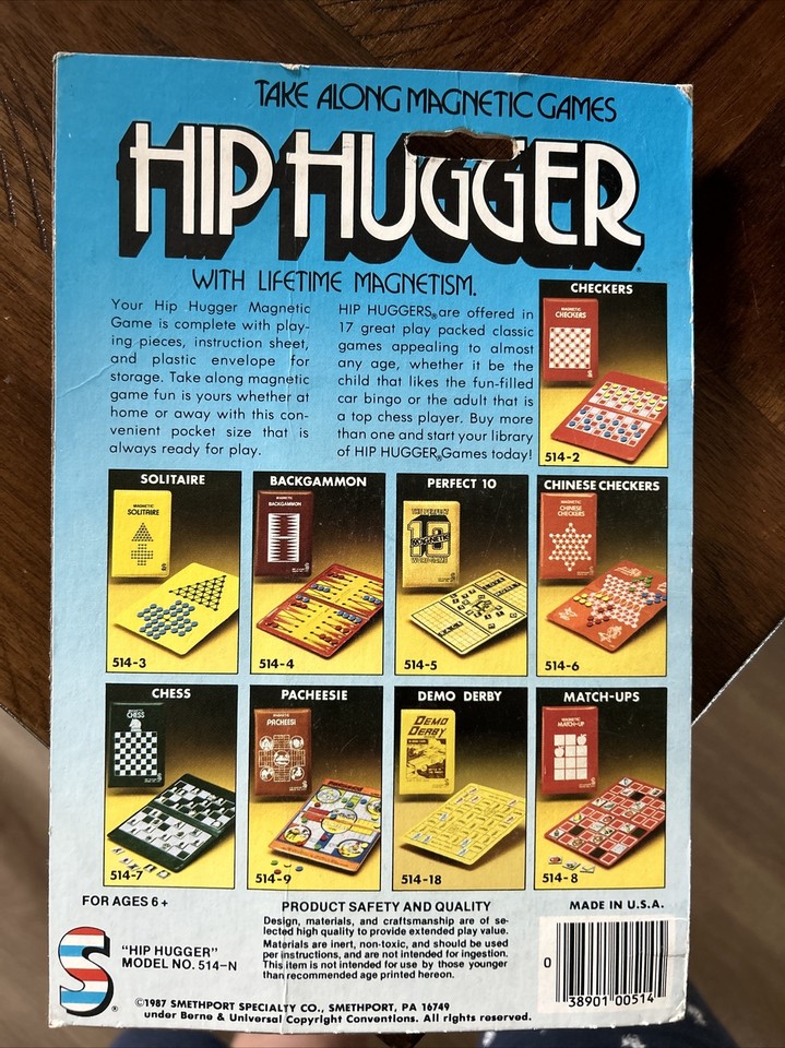 RARE Vintage Hip Hugger Take Along Magnetic SOLITAIRE Game- New in ...