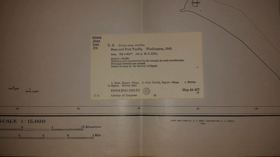 1942 US Army Map Suez and Port Taufiq 1:15,000 AMS P971 | eBay