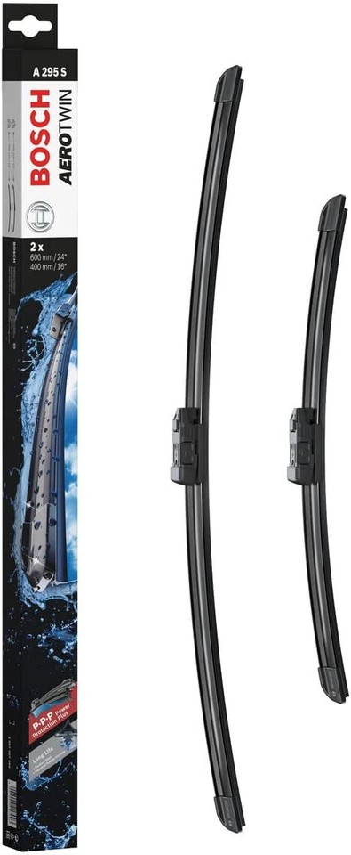 Bosch A295s Aerotwin windshield wiper set for Seat Ibiza 4 Ford Kuga 1 ...