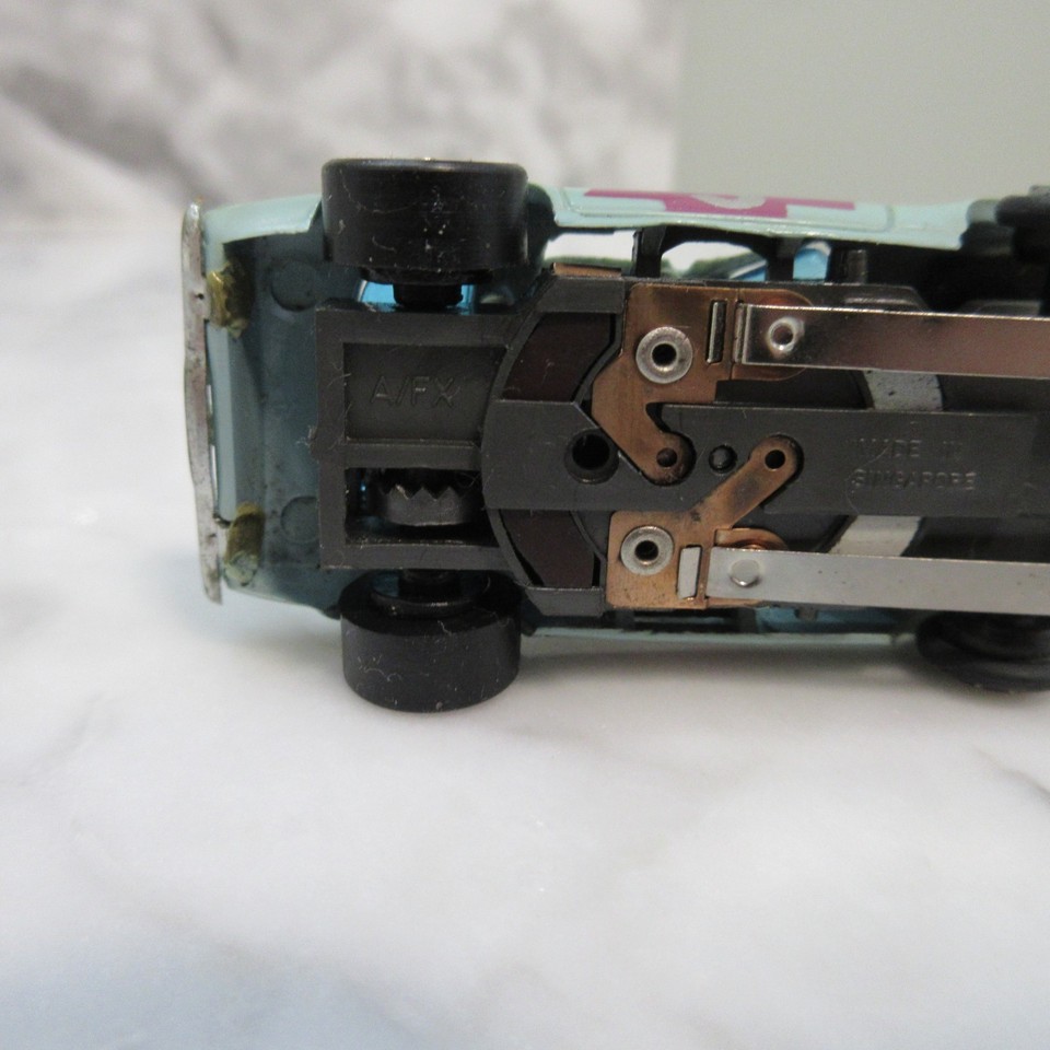 AS IS VTG Aurora AFX Camaro Z28 Slot Car Body HO Blue Purple #3 (WD12 ...