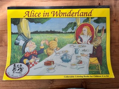 Vintage Nana Banana Alice In Wonderland Collectable Color Book 20"×14 ...