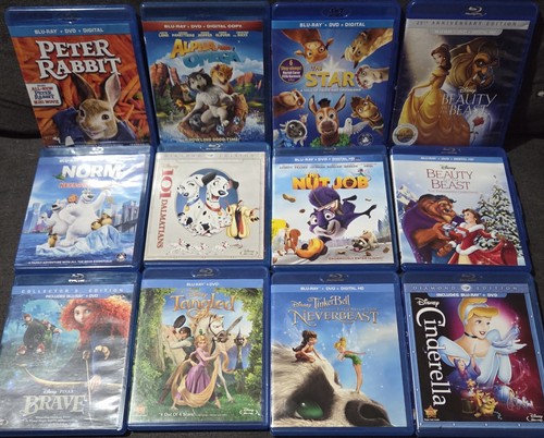 Kids Animated Disney Bundle Blu-Ray 12pc Lot | eBay