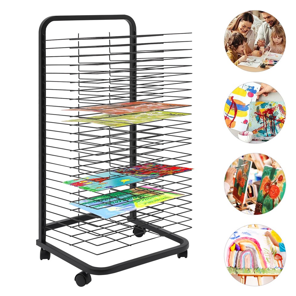 Art Drying Rack For Classroom | Functional & Mobile Paint Drying Rack ...