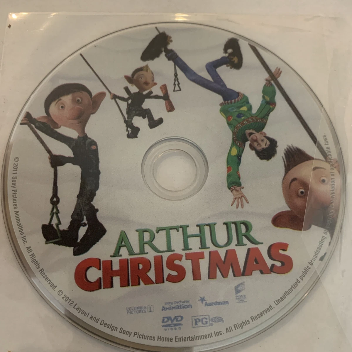 Arthur Christmas Dvd Cover