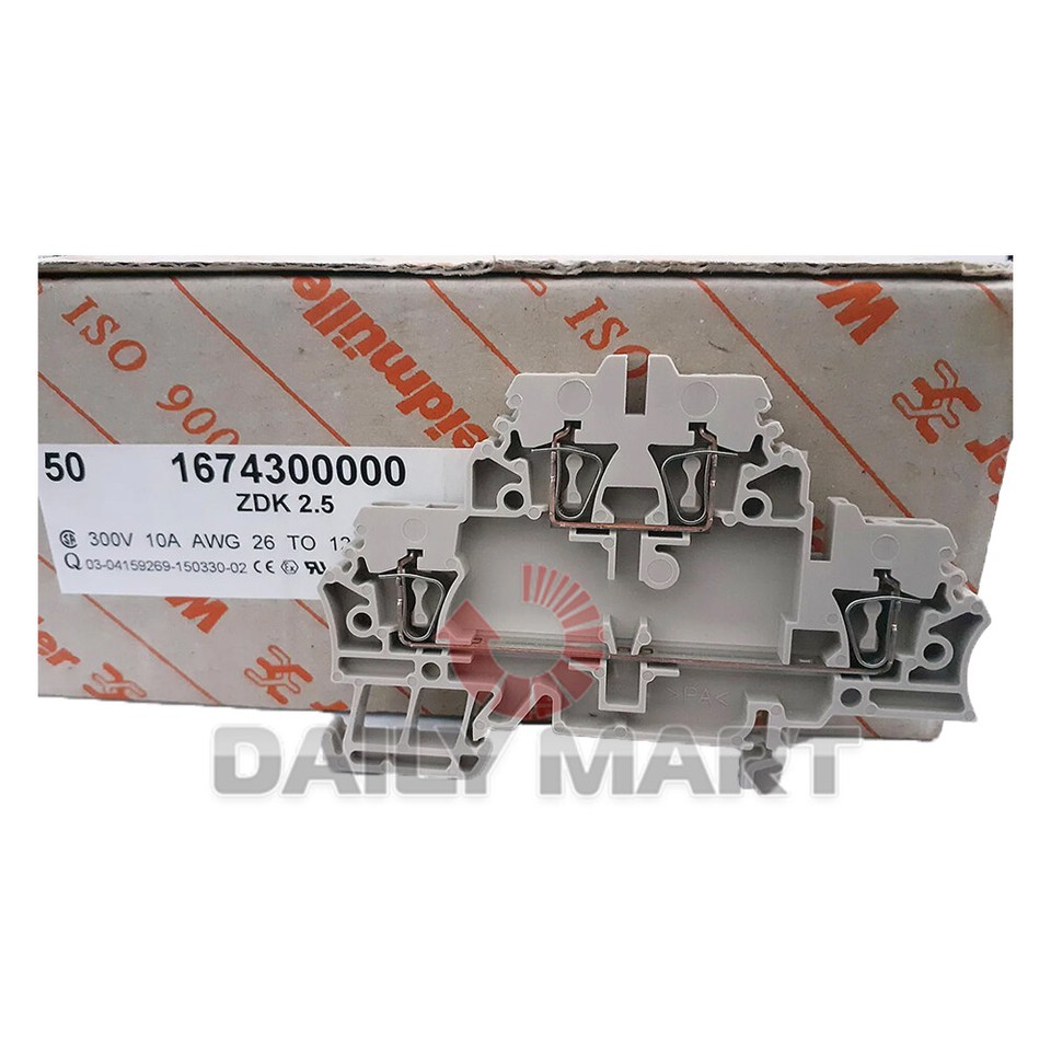 50PCS/New In Box WEIDMULLER ZDK 2.5 1674300000 Double-layer Terminal | eBay