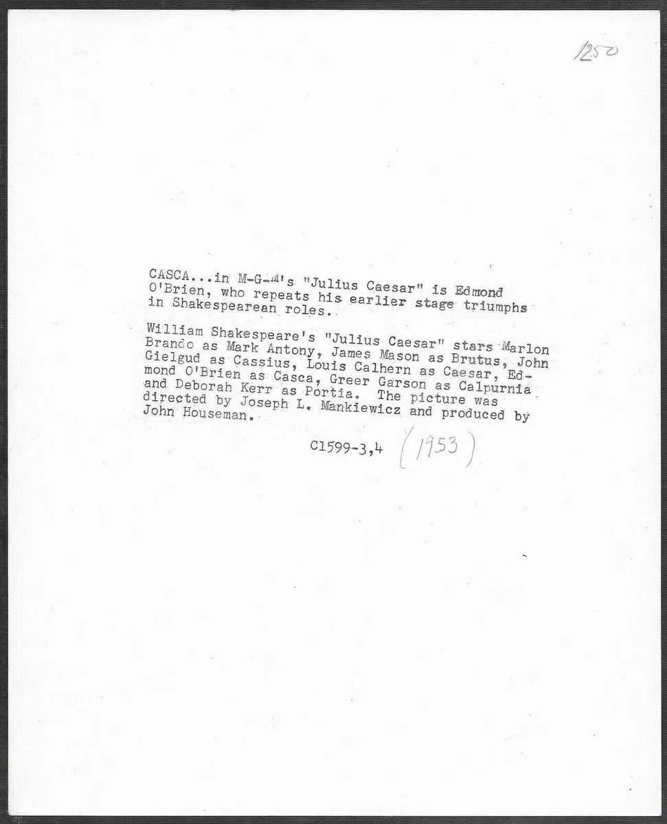 Casca From Julius Caesar Movie