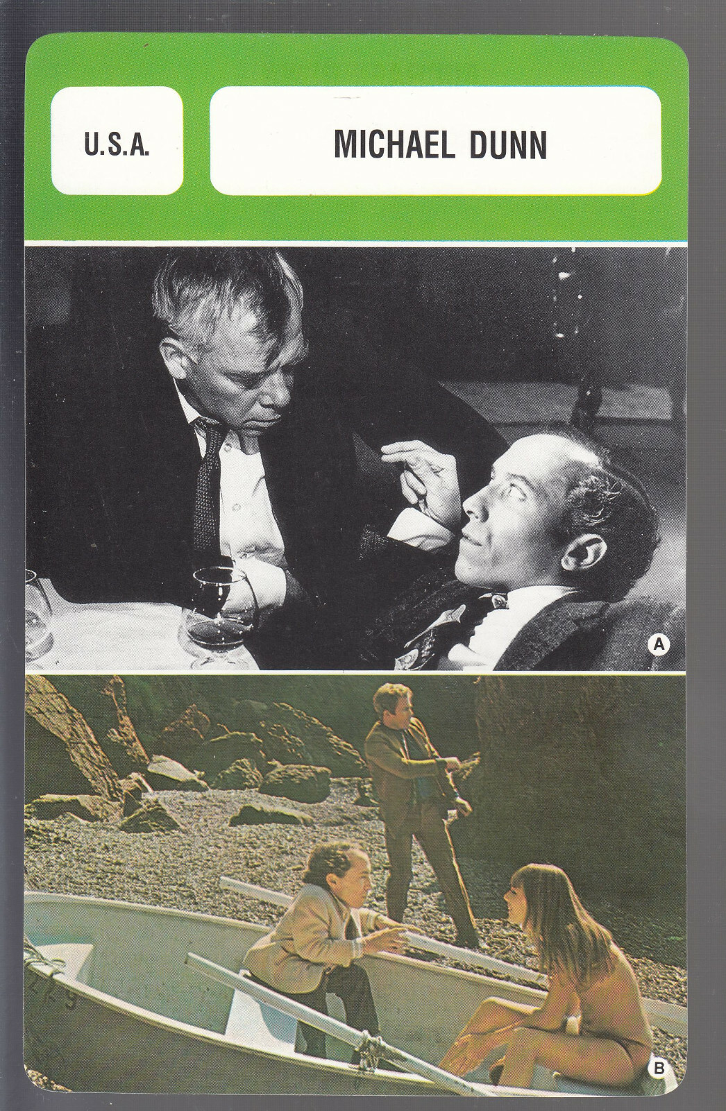 MICHAEL DUNN Actor Movies Film BIOGRAPHY PHOTO FRENCH MR. CINEMA CARD ...